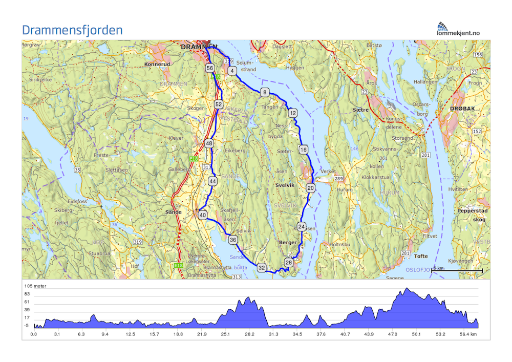 Drammensfjorden - HUB-BIKING