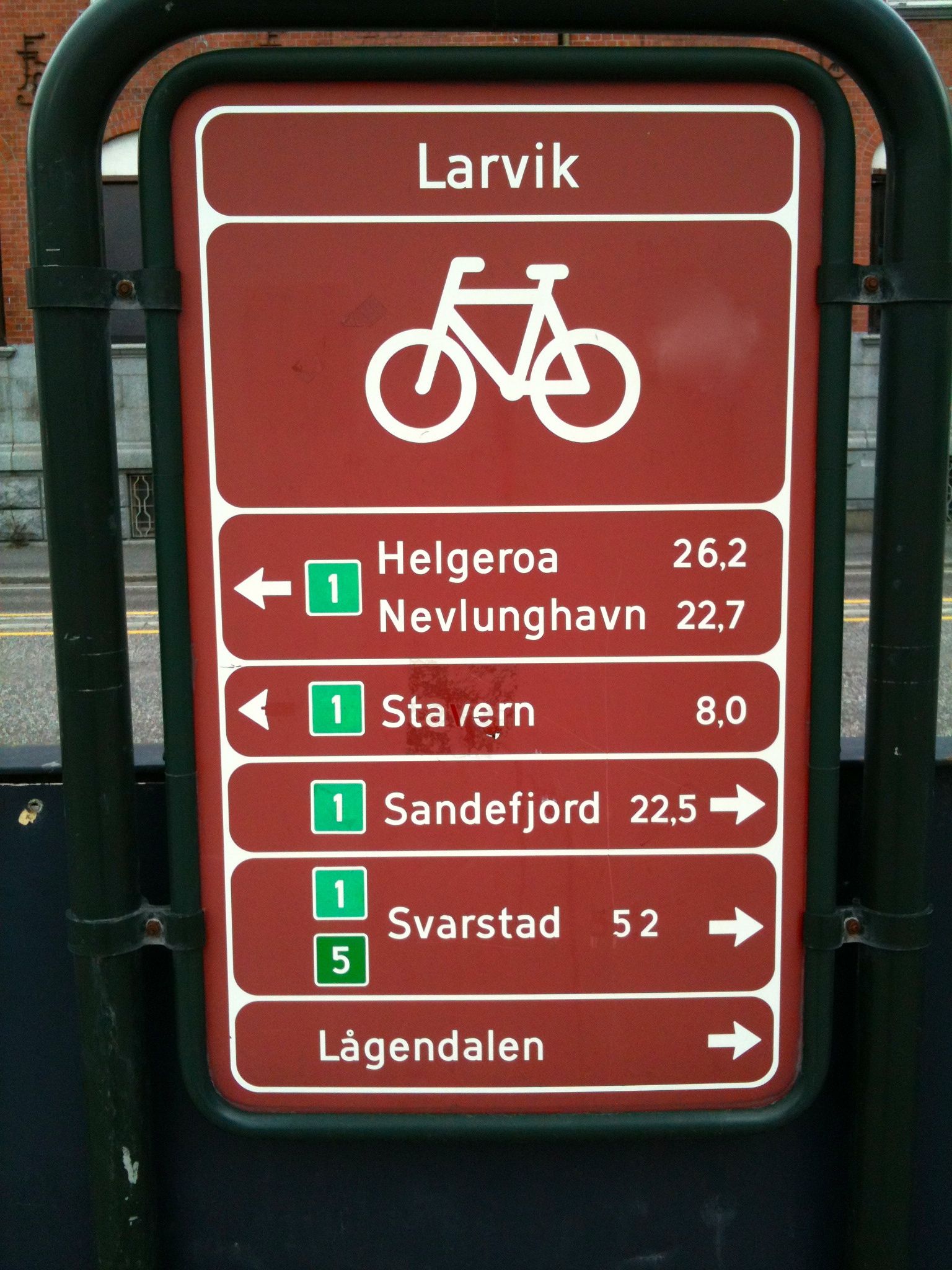 Kort om Larvik - HUB-BIKING